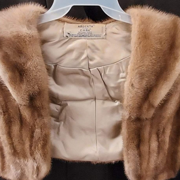 Tops | Argentina Brand Emba Natural Grey Mutation Mink | Poshmark